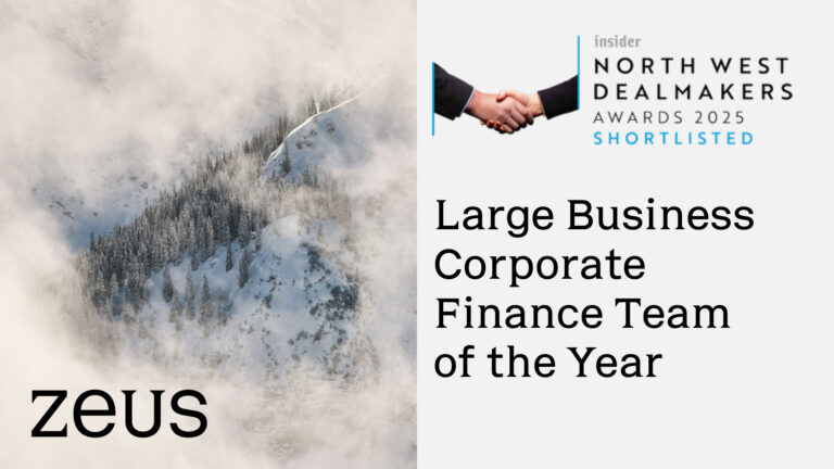 Zeus have been shortlisted this year for Large Business Corporate ...